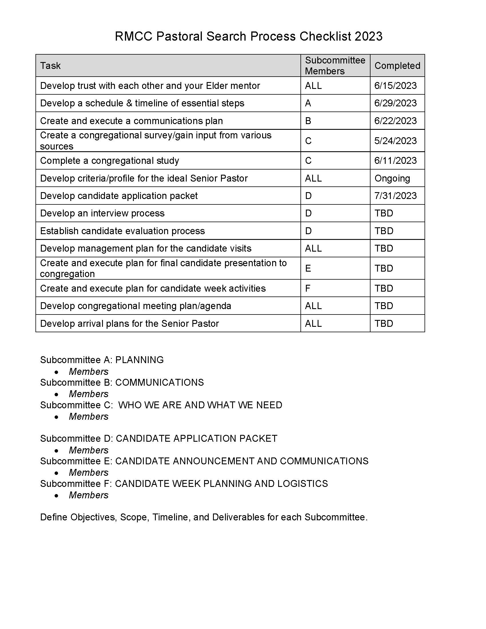 Resurrection MCC Pastoral Search - Resurrection Metropolitan Community ...